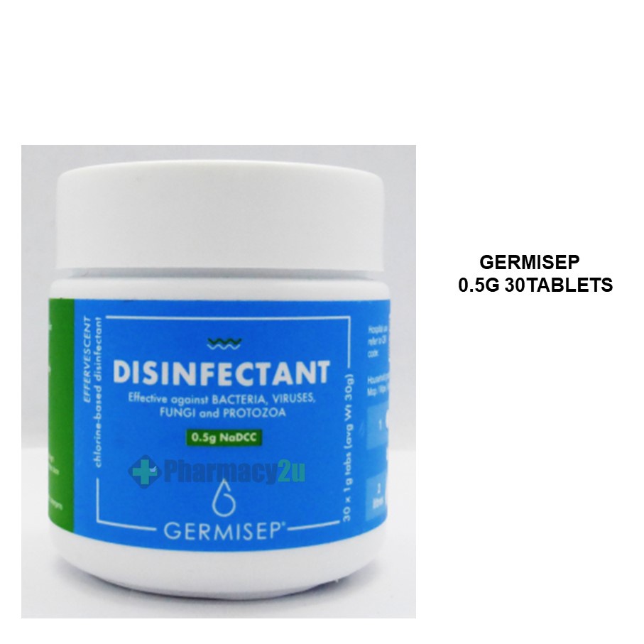 GERMISEP TABLET 2.5G 100S / 0.5G 500 EFFERVESCENT TAB DISINFECTANT ...
