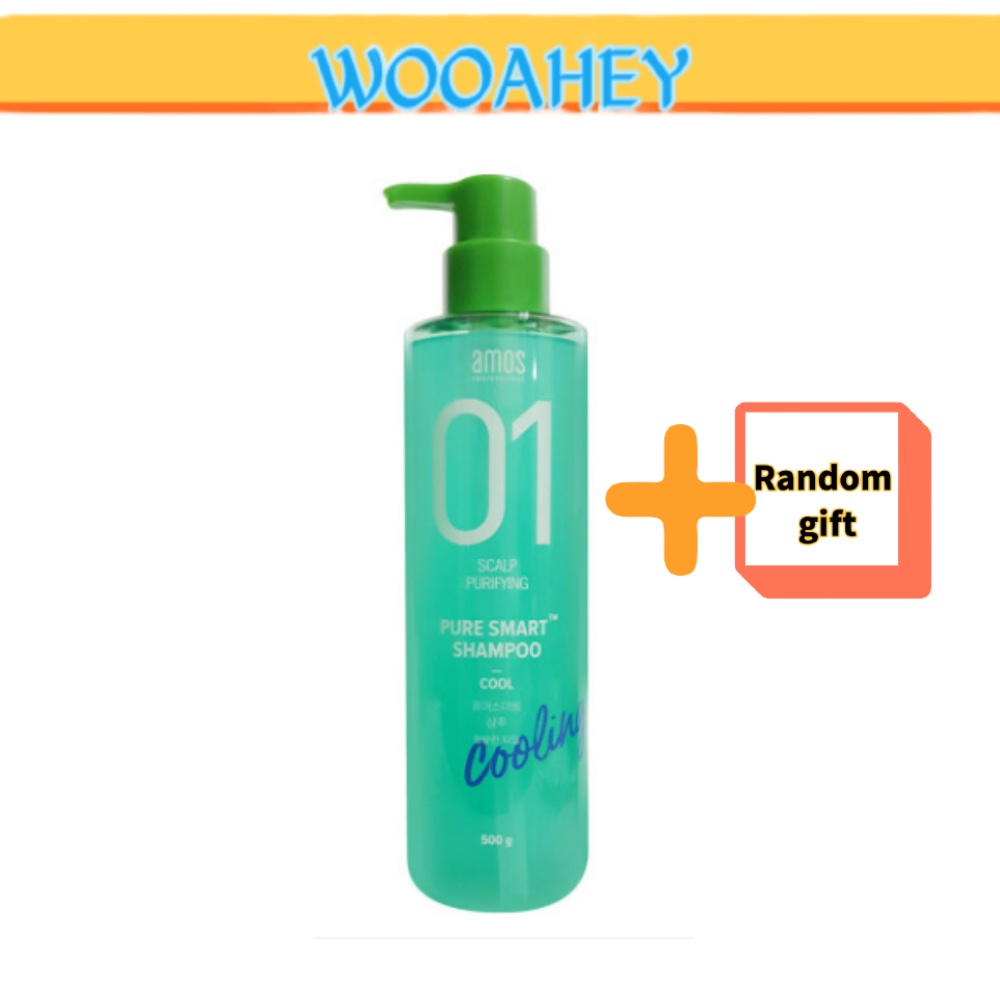 amos 500g Pure Smart Cool Shampoo Dandruff Care Scalp Care Cooling ...