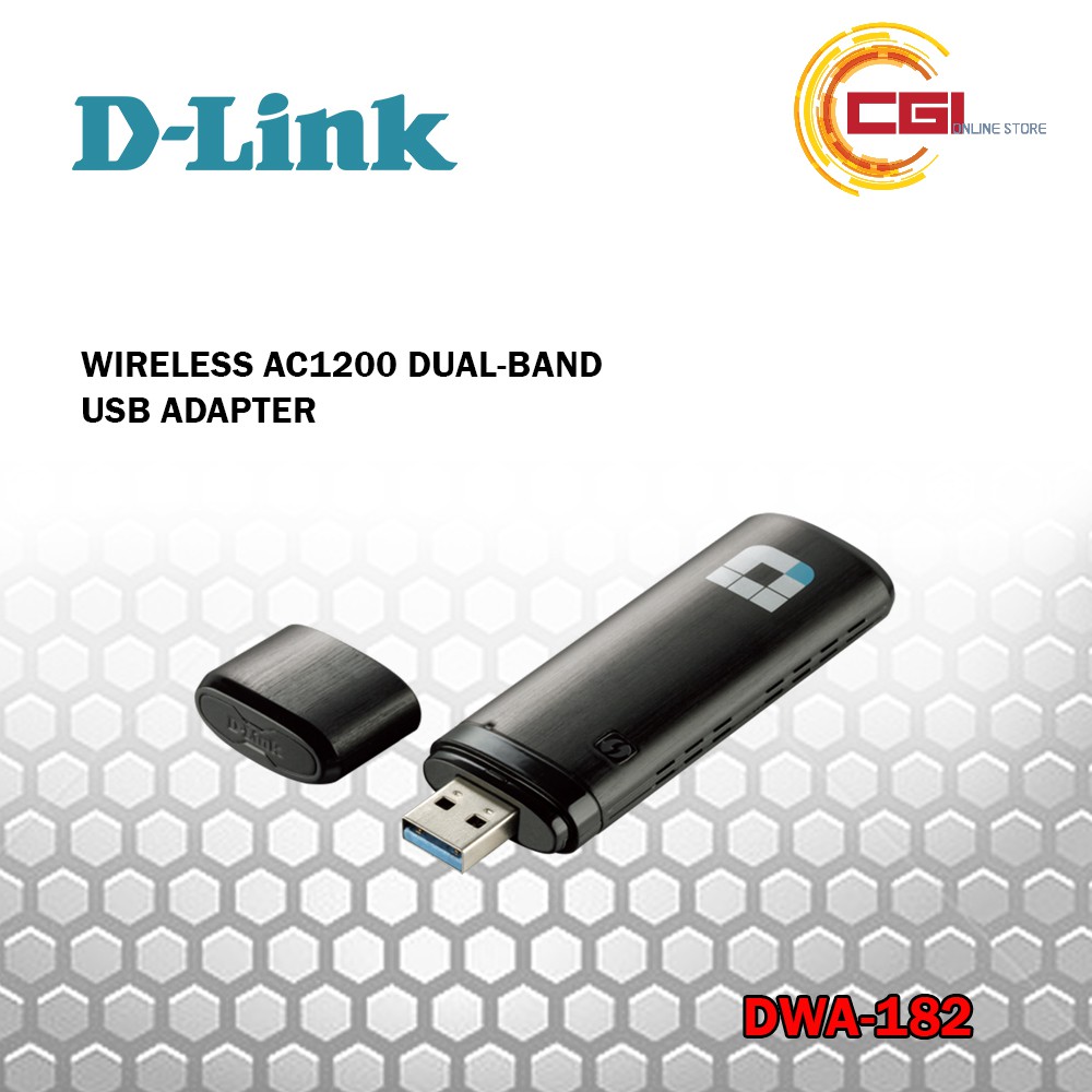 D-Link DWA-182 Wireless AC1200 Dual-Band USB Adapter | Shopee Malaysia