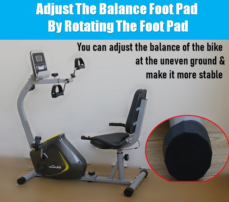 Home Magnetic Control Indoor Exercise Bike Training Elderly Recumbent ...