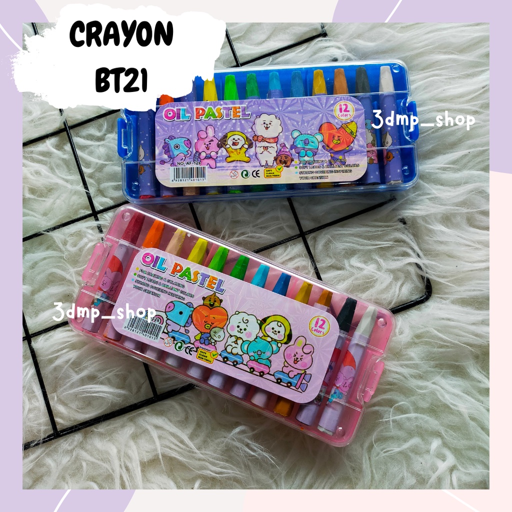 Crayon Bt21 BTS 12 colors | Shopee Malaysia