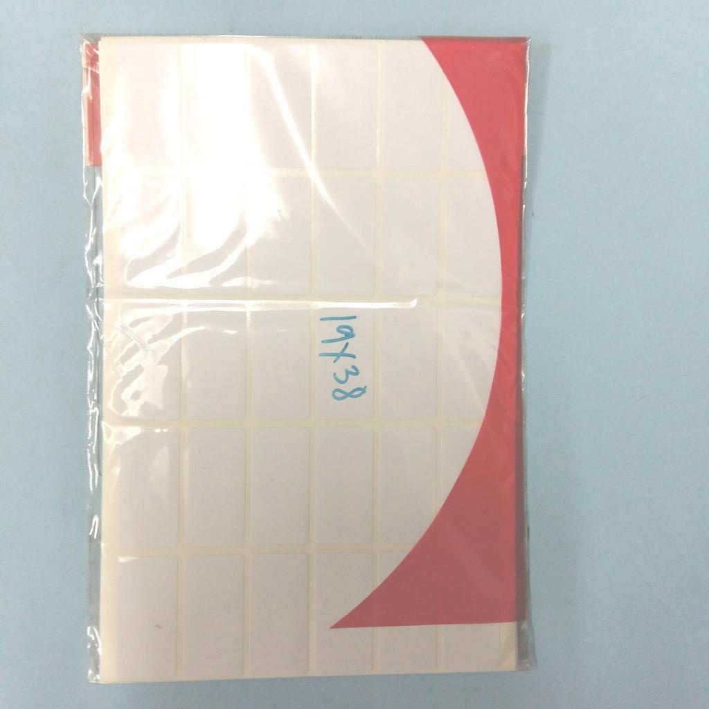 Rectangle Sticker Label 19mm x 38mm (White) | Shopee Malaysia