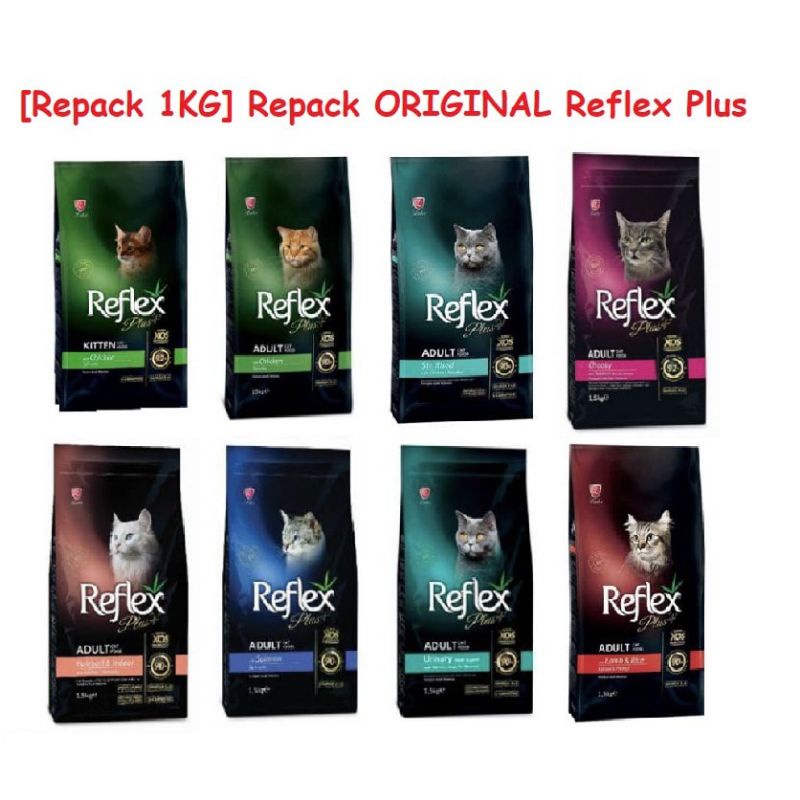[REPACK 1KG] ORIGINAL REPACK REFLEX PLUS Dry Cat Food/ (New)SkinCare ...