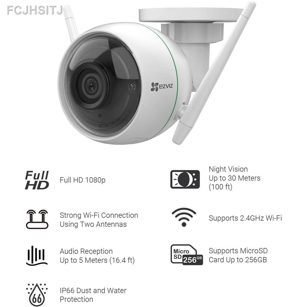 【New stock】 EZVIZ C3WN 1080P (2MP) Wireless Outdoor IP66 Wi-Fi Security ...