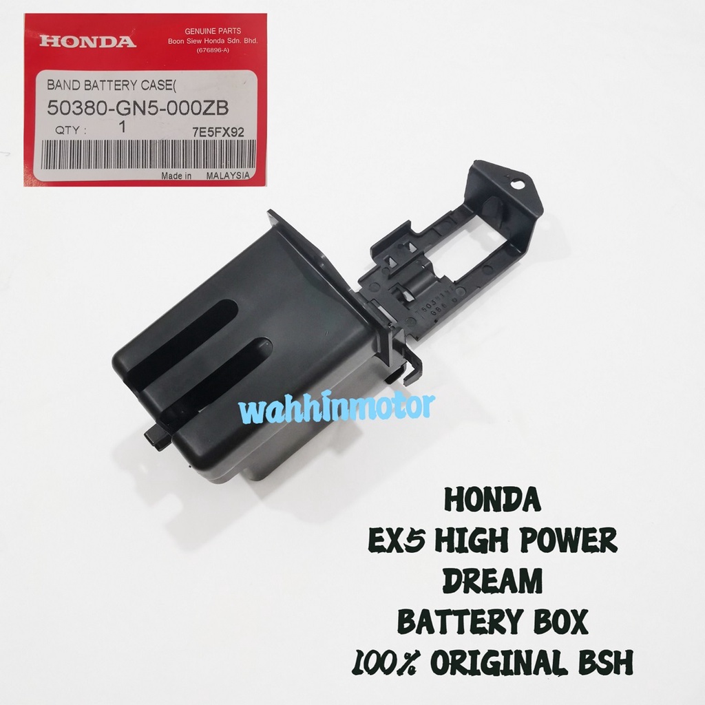 100% ORIGINAL BSH HONDA EX5 HIGH POWER DREAM BATTERY CASE BATTERY BOX ...