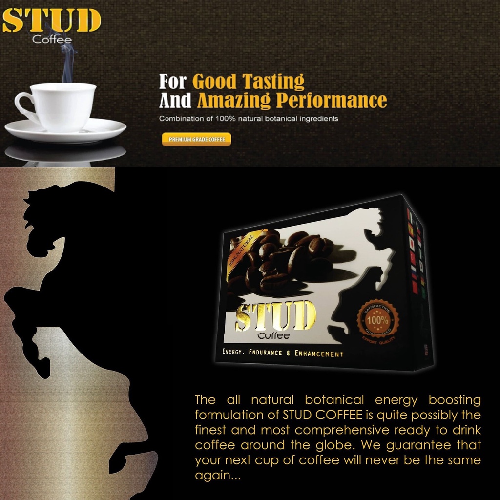 STUD Coffee Boosts Stamina, Enhances the Immune System and Male ...