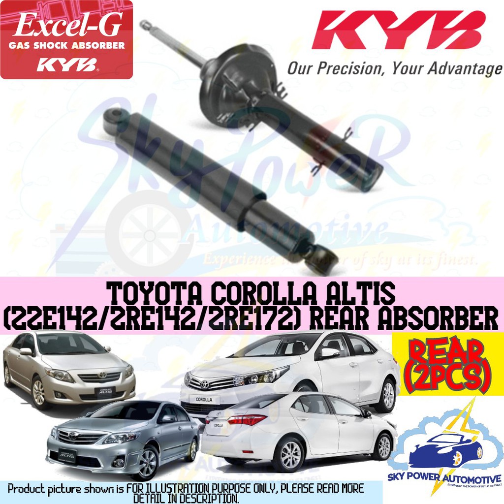 TOYOTA COROLLA ALTIS ZZE142 ZRE142 ZRE172 ZRE173 (2008-2013) KAYABA ...