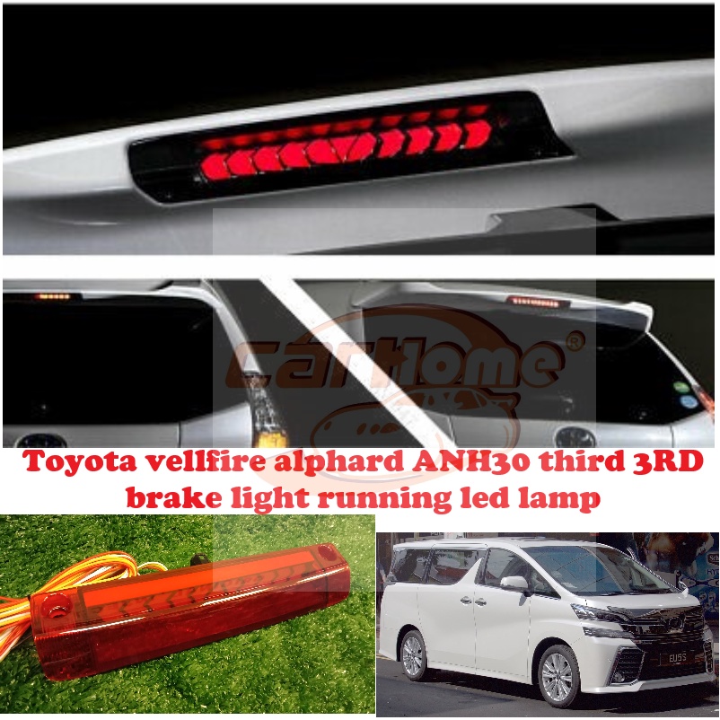 Toyota vellfire alphard AGH30 15~19 rear spoiler LED light lamp third ...