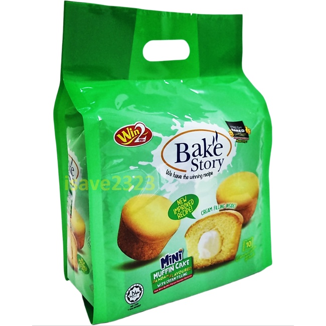 Win2 Bake Story (25g x 10pcs) - Mini Muffin Cake (Original / Pandan ...