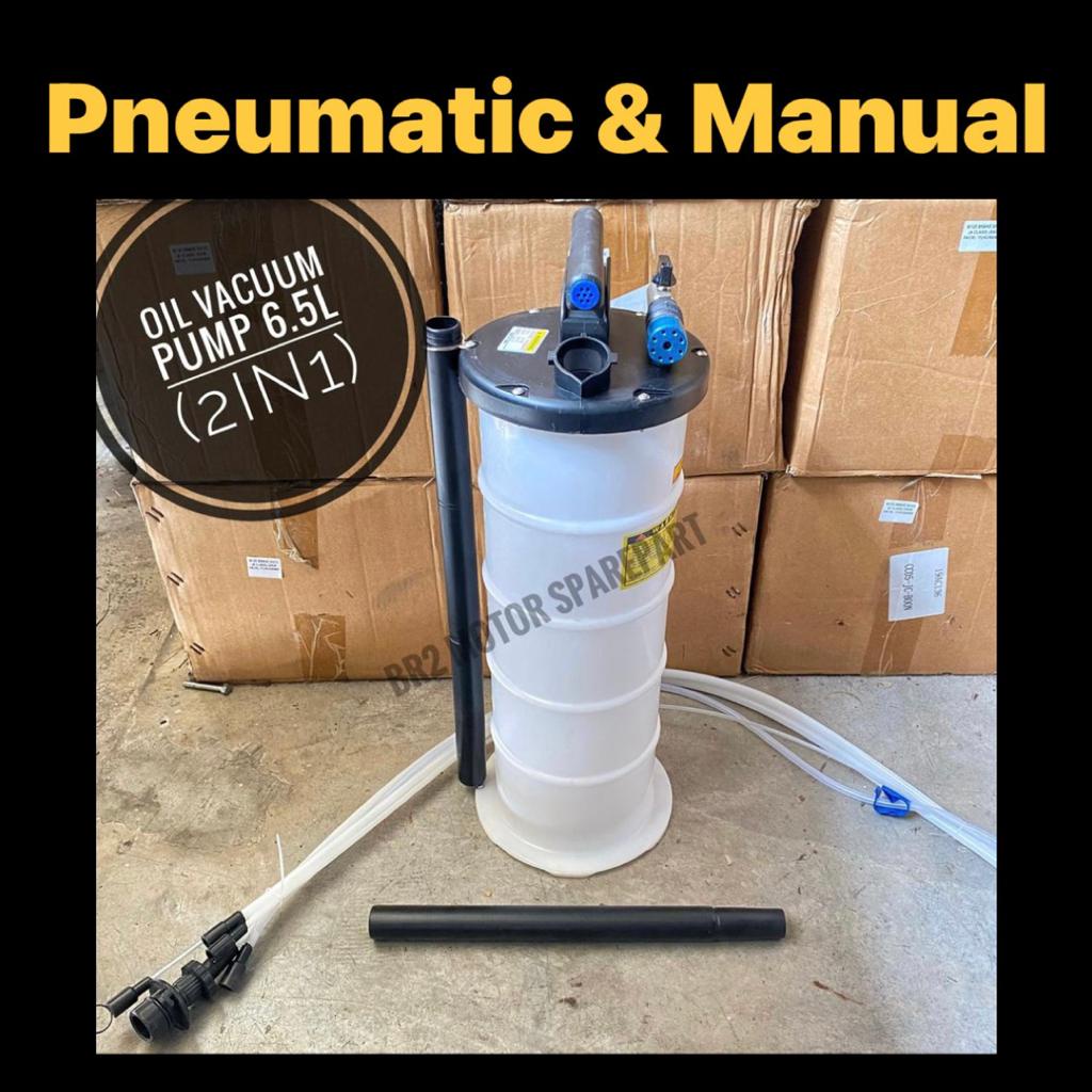 ( 2 in 1 / Manual ) 6.5L Pneumatic / Manual vacuum oil fluid extractor ...