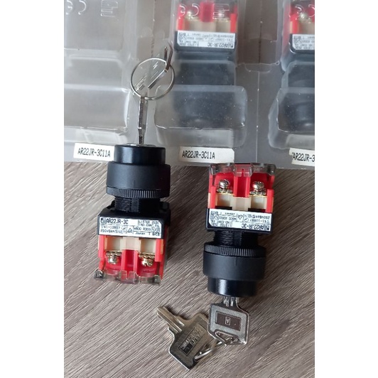 Fuji Key Switch AR22JR key operated 2 position, 3 position | Shopee ...