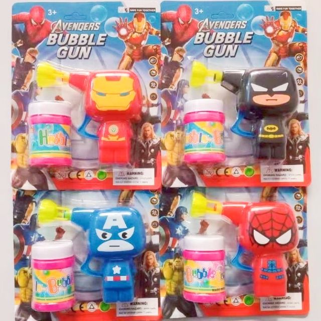 Marvel Bubble gun 1bottol refill 🔫Ready stock on kl 🔫 | Shopee Malaysia