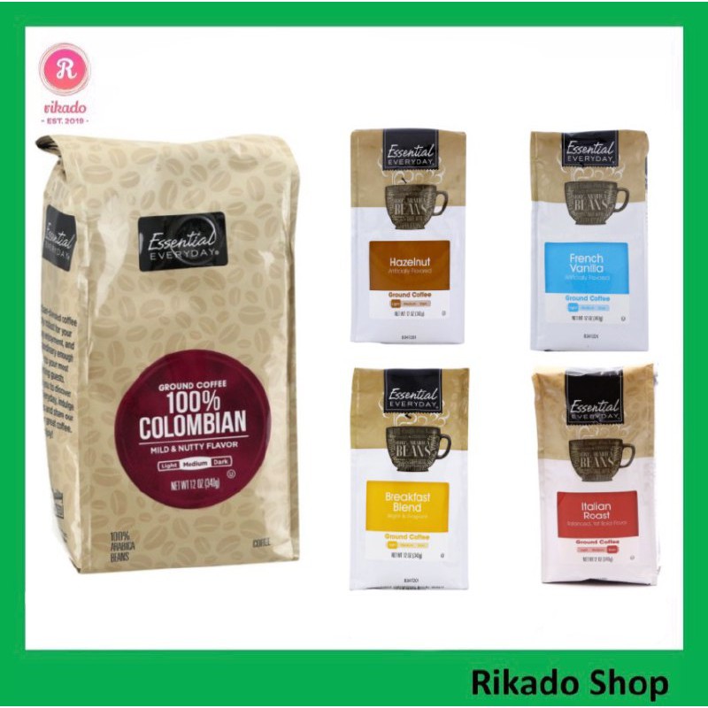 Essential Everyday Coffee (Hazelnut/Vanilla/Breakfast/Colombian/Italian ...