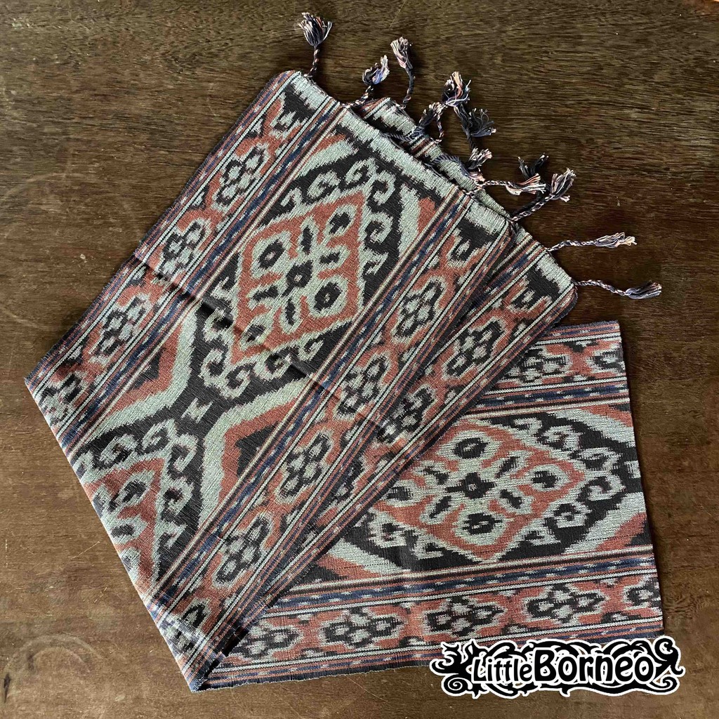 Kain Pua Kumbu - 180cm x 27cm - Rainbow - Colourful - Kain Tenun ...