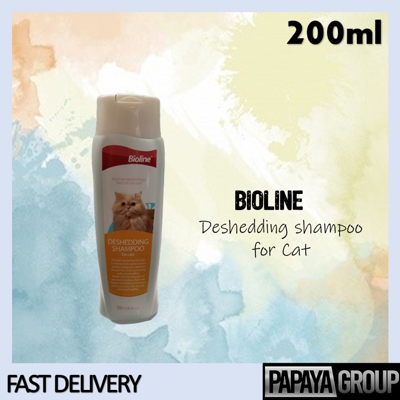 Bioline Deshedding Shampoo for Cats 200ml - prevent static knotting ...