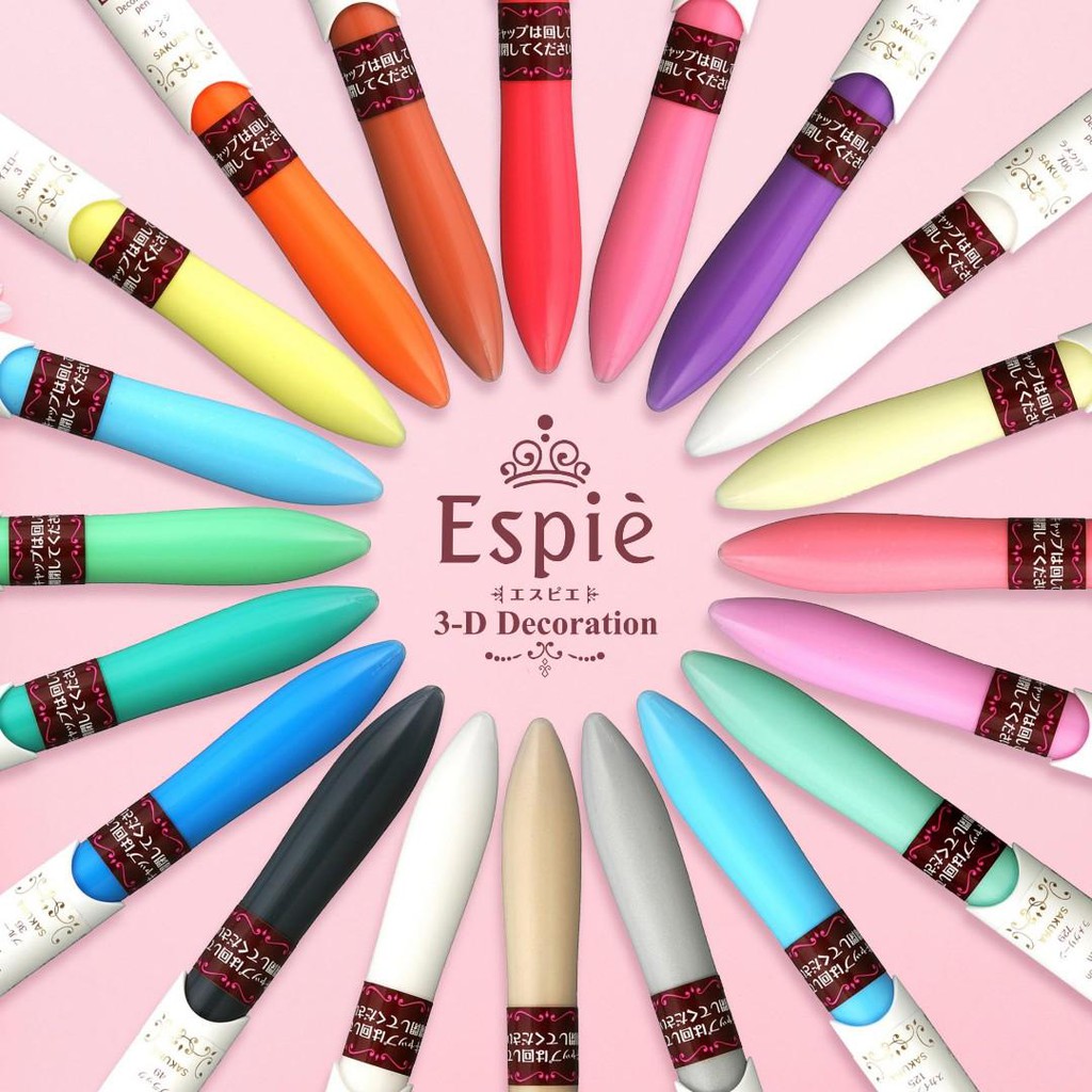 SAKURA ESPIE 3D DECORATION PEN DIY Fabric/Glass/ Wood/ Plastic/Metal ...
