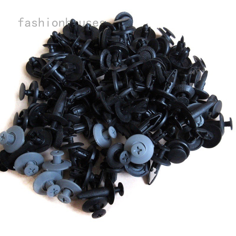 100Pcs\\/Set Trunk Screw Rivets Set Car Bumper For Auto Plastic ...
