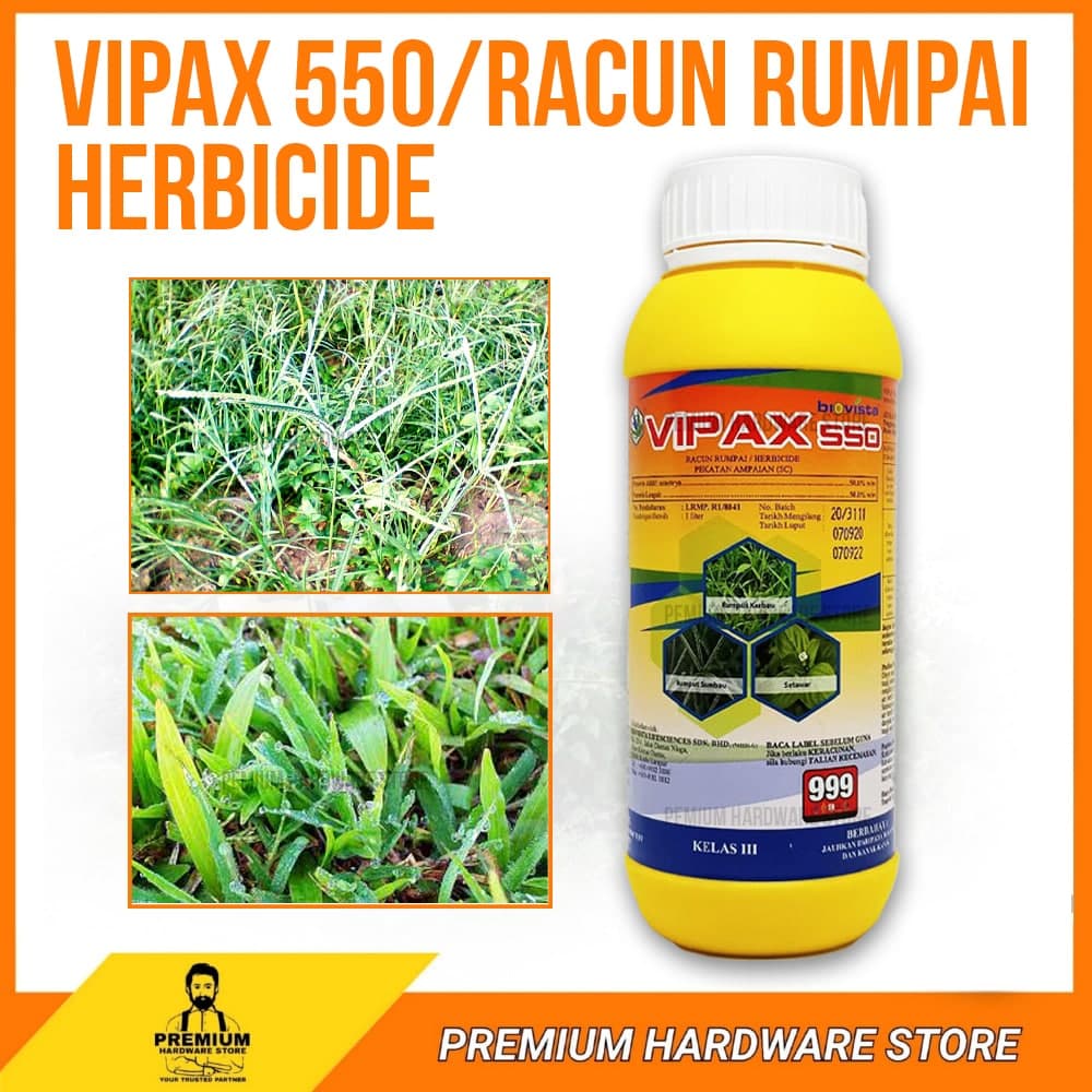 BIOVISTA Vipax 550 1 Liter Ametryn 50% Herbicide Racun Rumpai Rumput ...