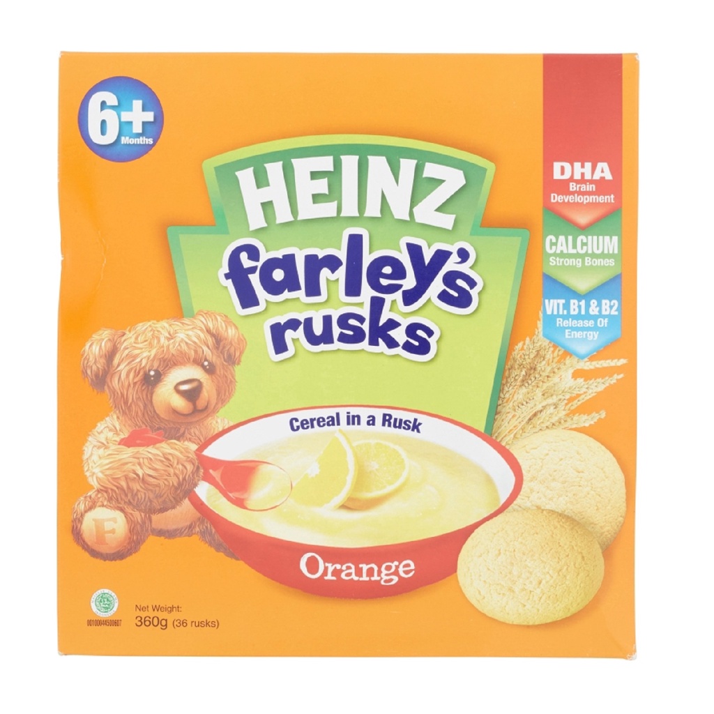 Heinz Farley's Rusks for 6+ Months - Orange (36 Rusks/360g) | Shopee ...