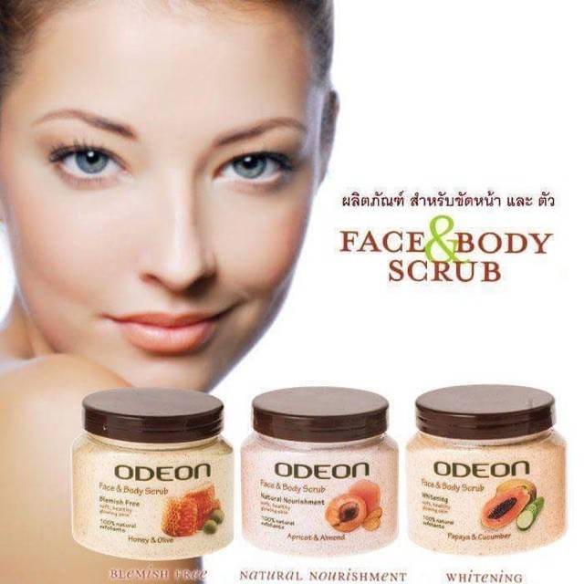 ODEON Face and Body Scrub Original Exfoliate Purpose Exfoliating Scrub ...