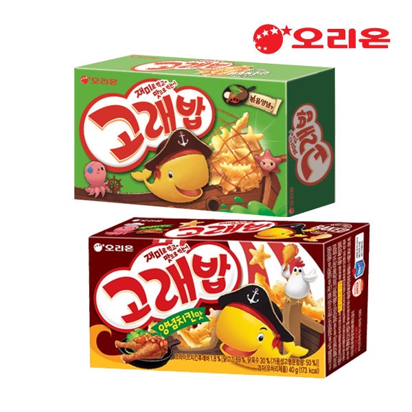 🇰🇷 Korea Orion Goraebab Choco Snack 韩国 好丽友 好多鱼 饼干零食 原味 46g /巧克力 50g ...