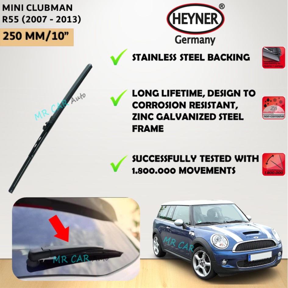 MINI CLUBMAN R55 REAR WIPER BLADE (HEYNER) | Shopee Malaysia