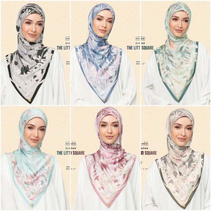 🔥PREMIUM QUALITY🔥 Ready Stock Koleksi Tudung Naelofar Printed Square ...