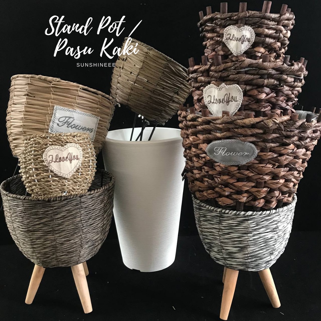 Pasu Pokok Viral |Artificial Plant Vase | Pasu berkaki | Aesthetic Home ...