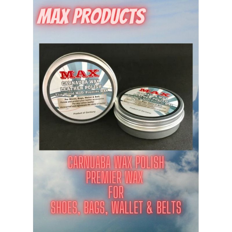 MAX Leather Polish Premier Carnauba WAX - 125 grams | Shopee Malaysia
