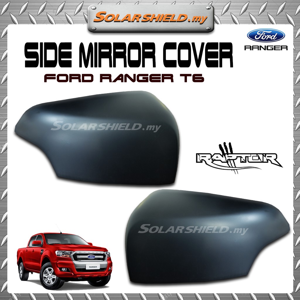 Ford Ranger 2012-2019 Side Mirror Cover Full (Black Color) | Shopee ...