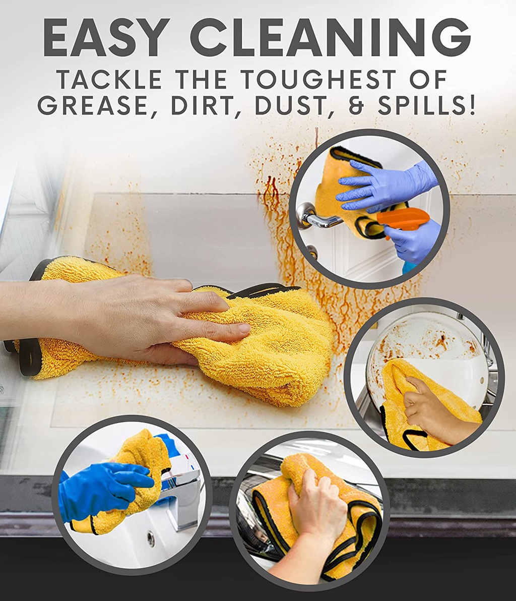 Nano Ultra Fiber Cloth Towel Absorbent Microfiber Towel Car Home ...