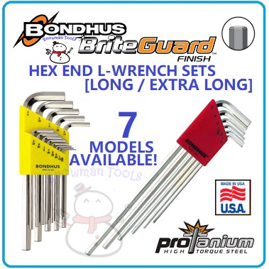 LONG HEX ALLEN KEY EXTRA LONG BONDHUS BRAND BRITEGUARD HEX END L WRENCH ...