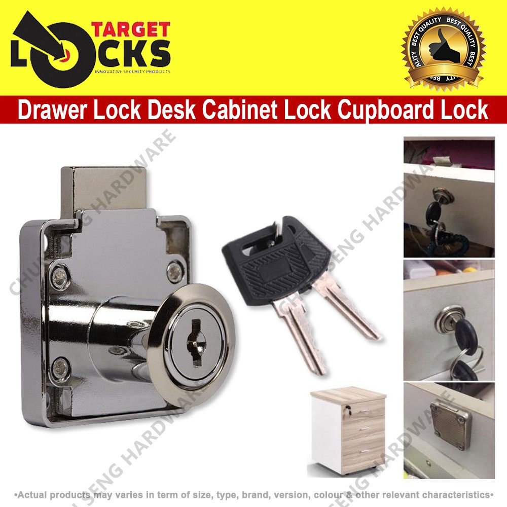 Drawer Lock Desk Cabinet Lock Cupboard Lock | Shopee Malaysia