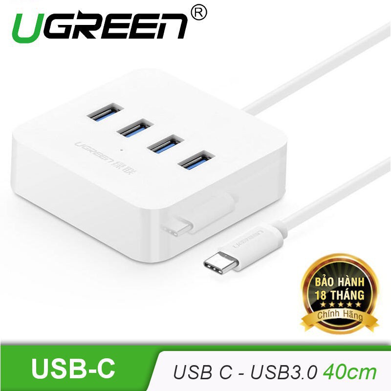 Genuine high-end USB Type C to 4-port USB 3.0 splitter Ugreen 30316 ...