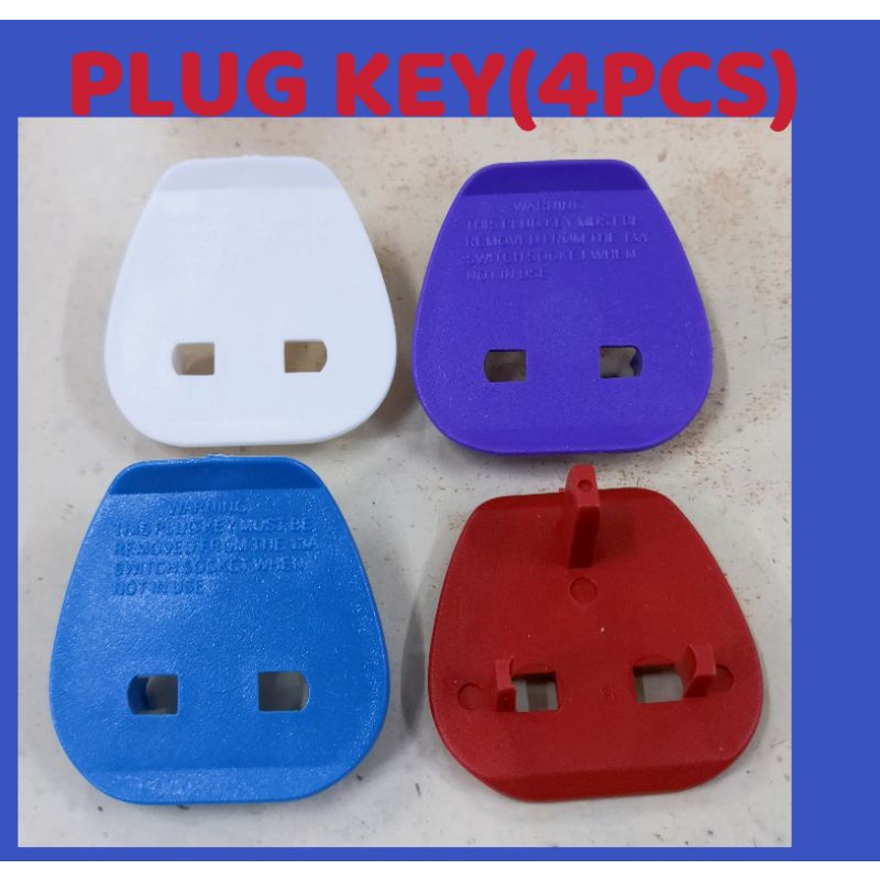 COLOURFUL PLUG KEY 2PIN TO 3PIN CONVERTER 4PCS | Shopee Malaysia