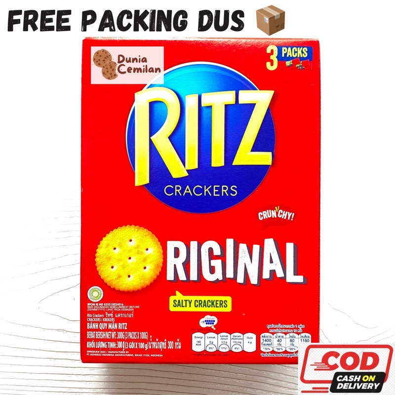 Ritz Box 300gr Contents 3 Packs - Delicious Salted Ritz Biscuits ...