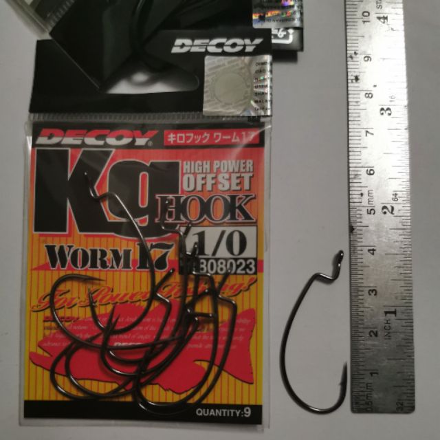 Decoy kg hook worm 17 /worm hook /mata kain/soft bait | Shopee Malaysia