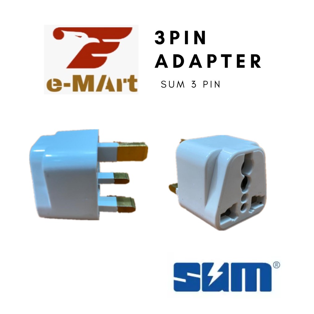 💥SUM 3 Pin Adapter 💥 [ READY STOCK 现货] | Shopee Malaysia