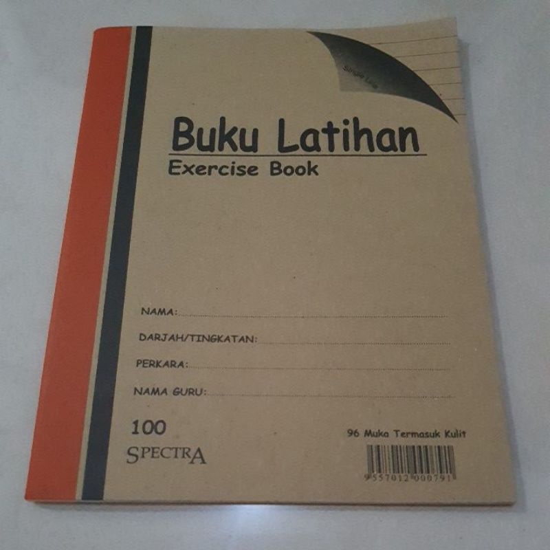 Buku Latihan/Exercise book 100 pages Single Line | Shopee Malaysia