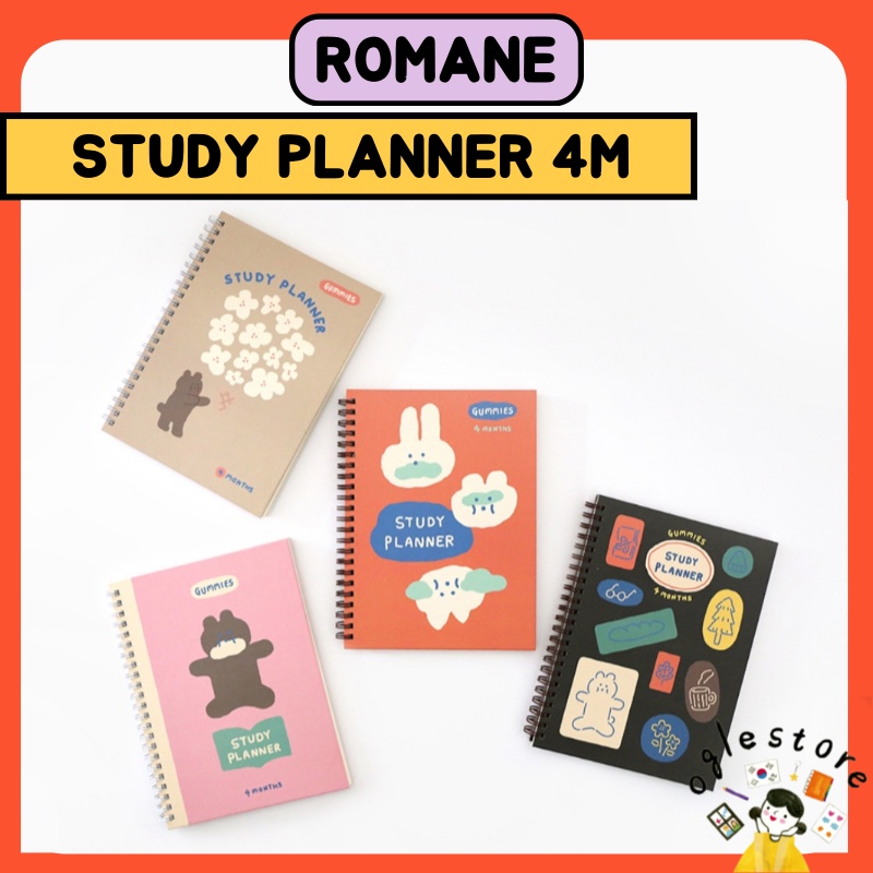 Romane Gummies Studyplanner Korea Study Planner Korean Studyplannote | Shopee Malaysia