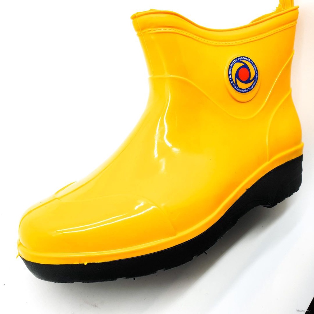 [Ready Stock]Kaakeekuu High Quality Rubber Rain Boot (Yellow/Kasut Boot ...