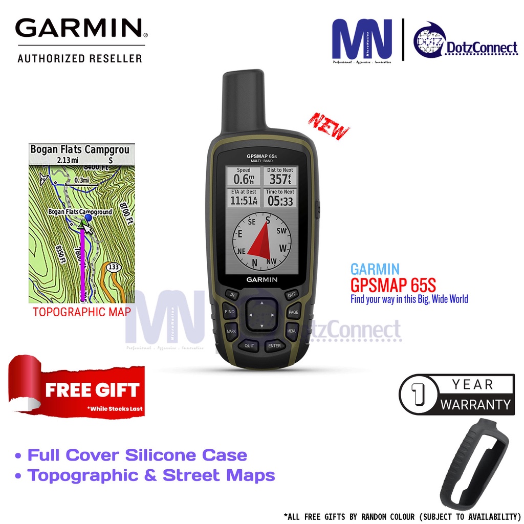 Garmin GPSMAP 65S Rugged button-operated Handheld with expanded ...