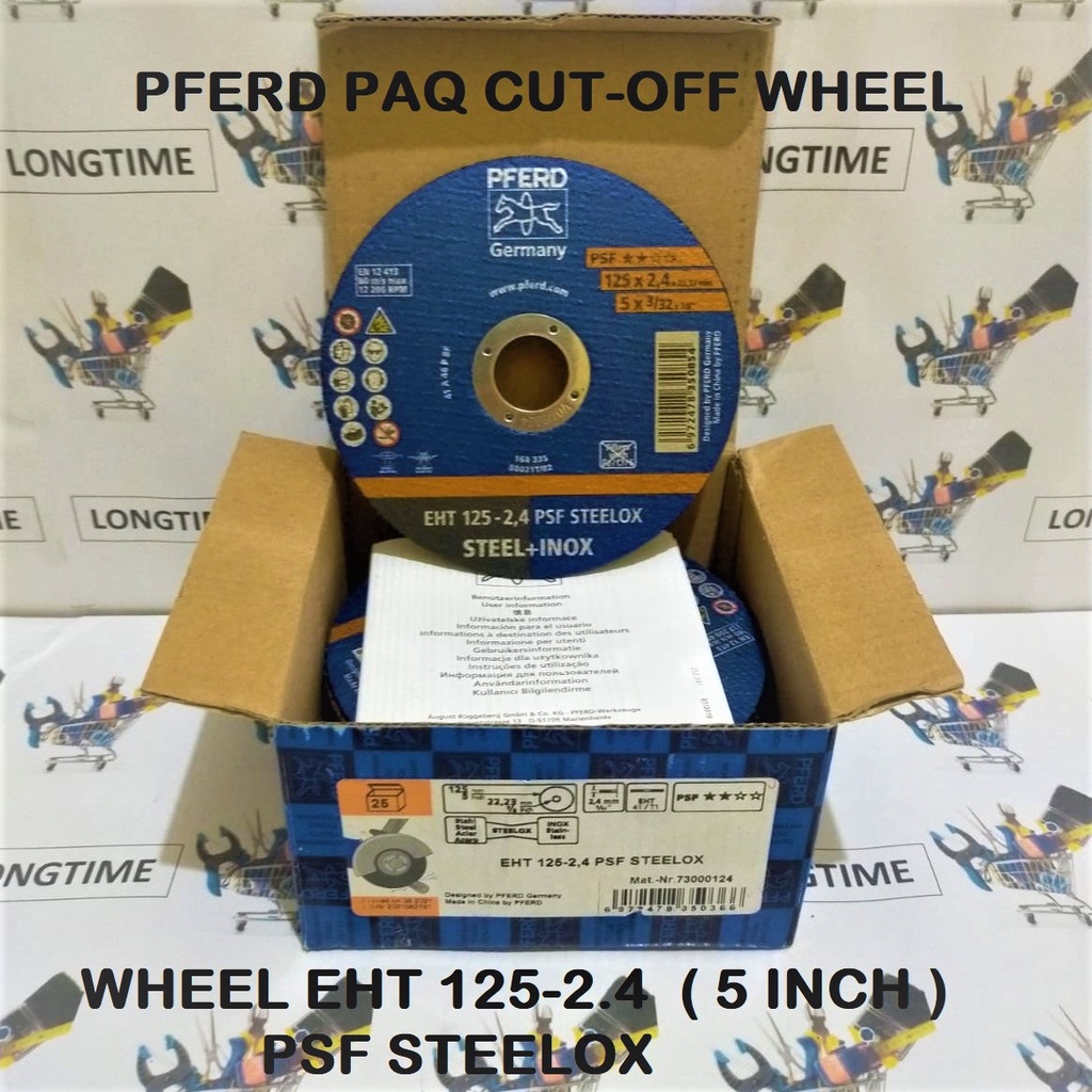 Pferd 5" Disc WHEEL EHT 125-2.4 Stone Cutting Disc For Inox SS Germany ...