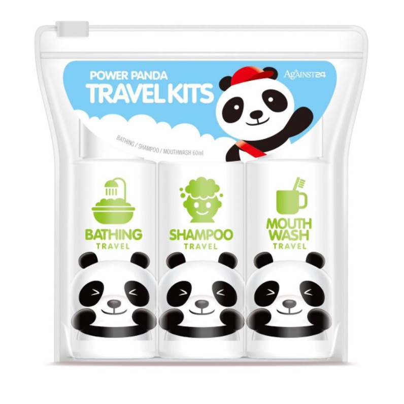 Against24 Power Panda Travel Kits (Bathing, Shampoo, Mouth Wash ...