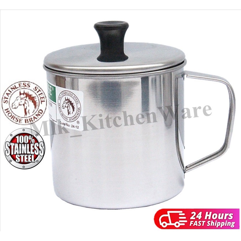 MLK Stainless Steel Mug Cup With Cover Horse Brand Cawan Mug Berkualiti ...
