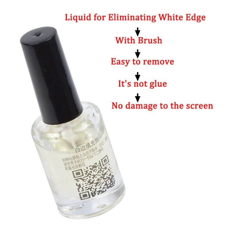 Tempered Glass White Edge Eliminate Liquid For Phone Arc Edge Model ...