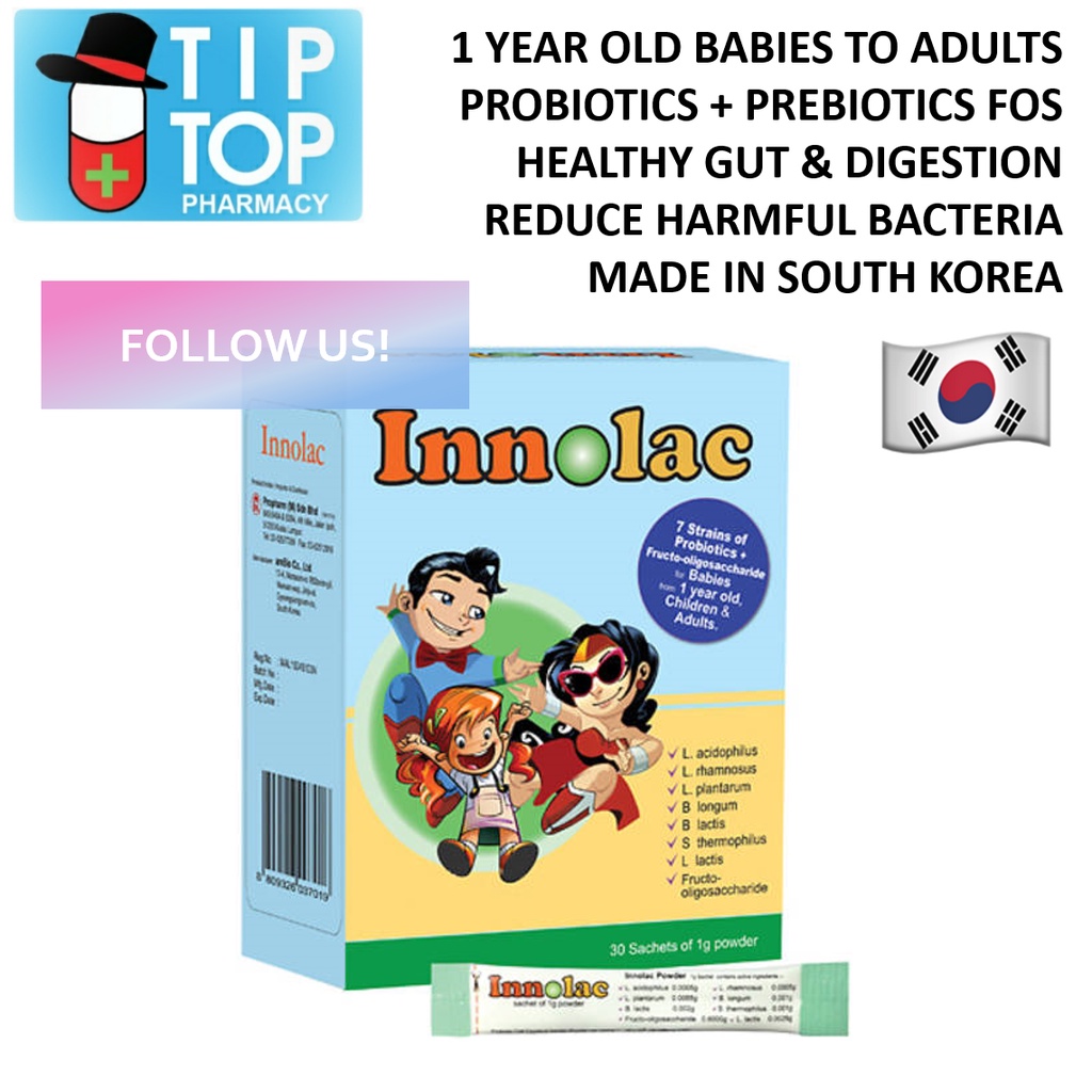 Innolac Probiotics Sachets 5's/30's (for 1 year old baby to adult, 7 ...