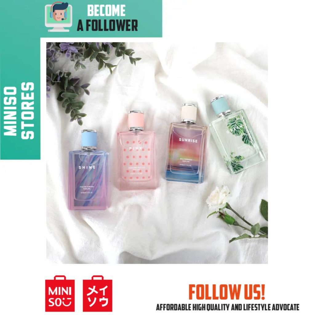 MINISO Iceland Aurora Bali Dawn Melbaourne Pink Lake Danish Perfume ...