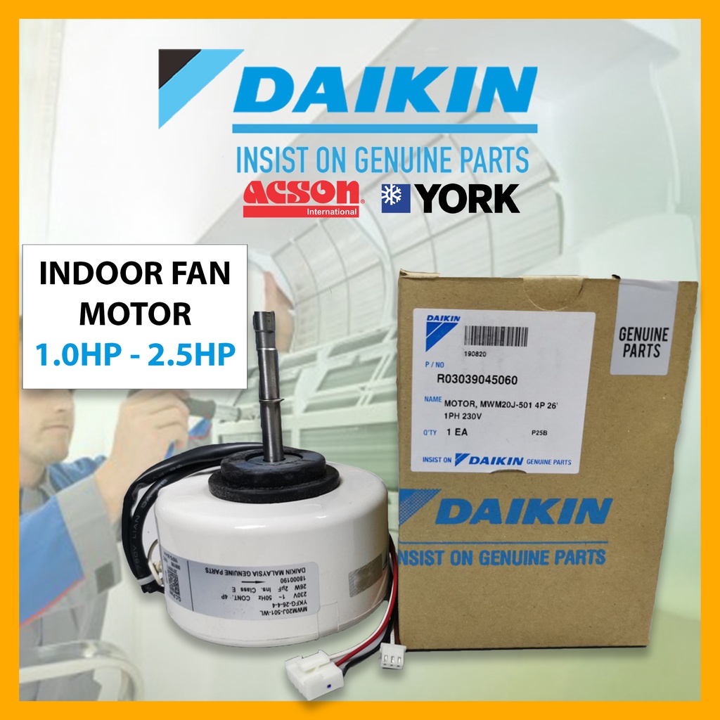Daikin Indoor Fan Motor 1.0HP-2.5HP Daikin Genuine Parts (Part No ...