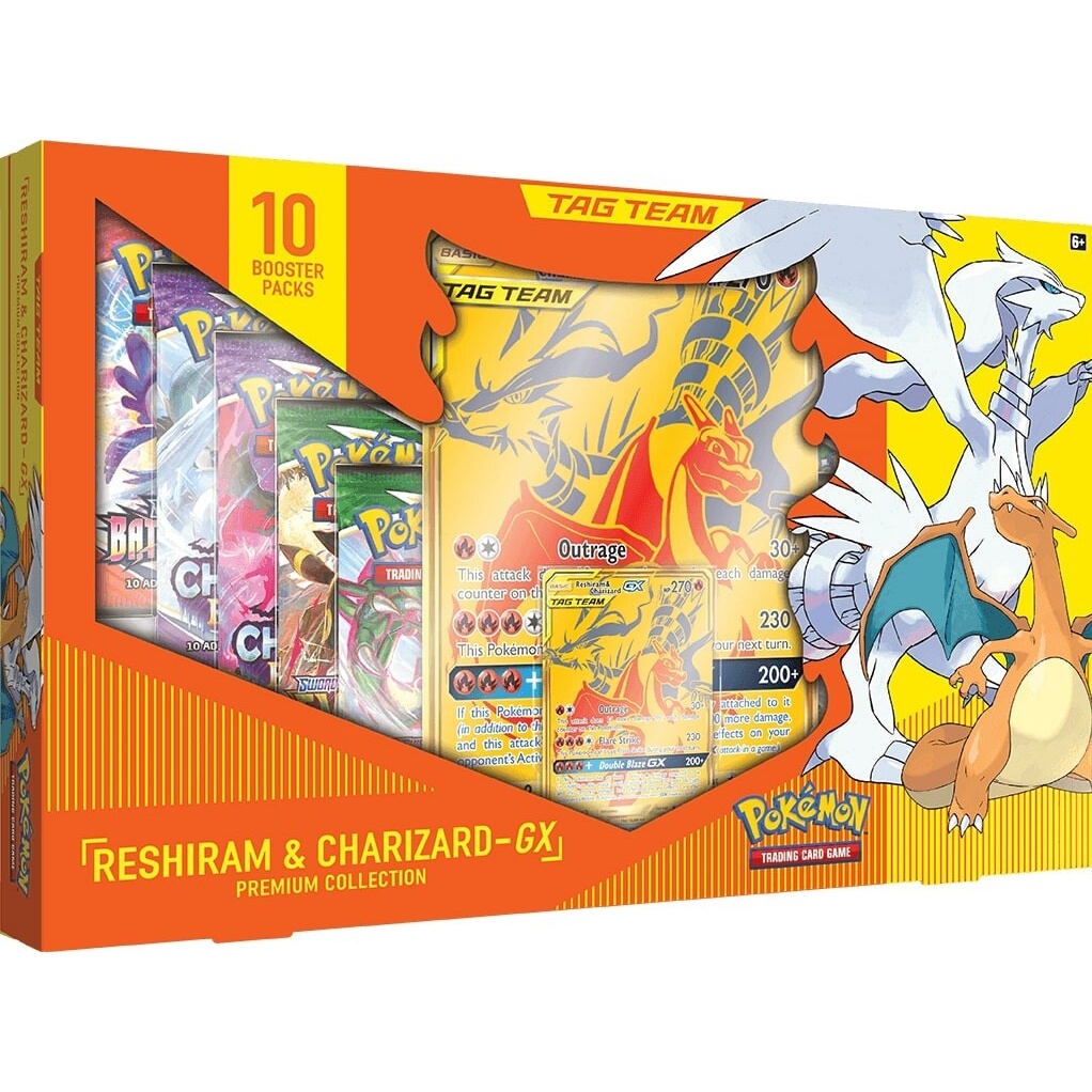 TK Pokemon TCG: Tag Team GX Premium Collection Box - Reshiram ...